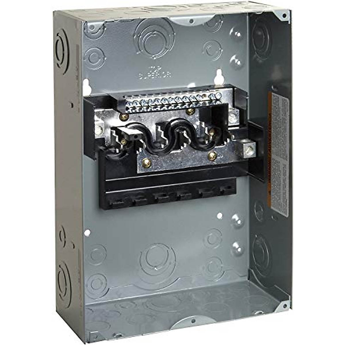 Square D by Schneider Electric HOM612L100SCP Homeline 100 Amp 6-Space 12-Circuit Indoor Surface Mount Main Lugs Load Center with Cover-Twо раck