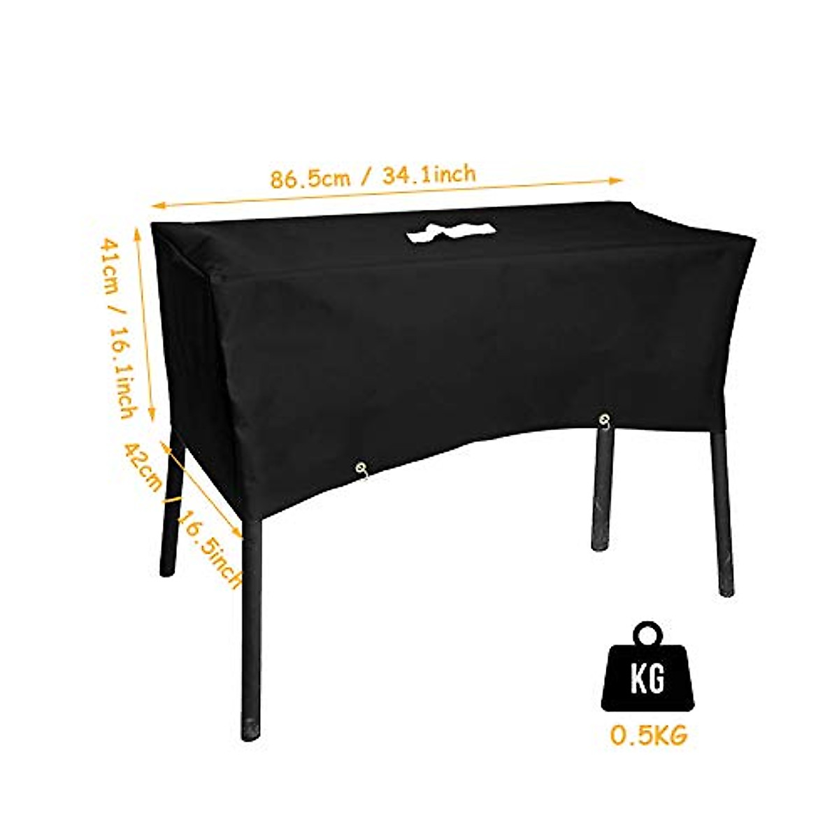 Uniflasy Heavy Duty Patio Cover for Camp Chef 2 Burner Stoves, Fits OSD-60LW, EX-60, CC-60, DL-60, DC-60LW, DH-280, DH-170, SOC-60, UV and Water Resistant Double Stove Cover