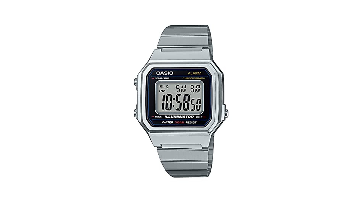 Casio Men's Classic Digital Silver Watch - Stylish & Functional