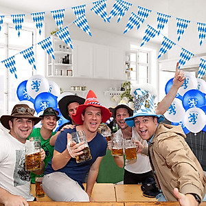TUPARKA 98 Feet Oktoberfest Bavarian Pennant Banner Flag, Oktoberfest Decorations Octoberfest Party Supplies