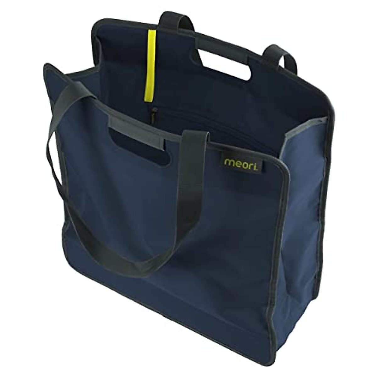 meori Large Tote Bag for Women or Men, Extra Large Utility Tote Bag with Zipper Pocket, Collapsible Grocery Tote with Hard Bottom, Shoulder Straps and Padded Grip Handles