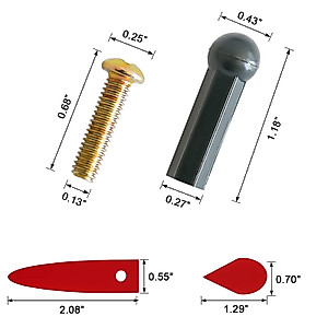 Hooomyai Prize Wheel Pegs & Red Pointer Replacement Kit Spinning Wheel Replacement for Trade Show Carnival Party Pub