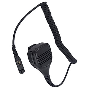 Pdflie Walkie Talkie Speaker Microphone Hand Shoulder Mic with 3.5mm Audio Jack Reinforced Cable for Hytera Two Way Radio pd602i pd682i pd662i hp602 hp682 bd519 bd6302 pd680 x1pi x1ei