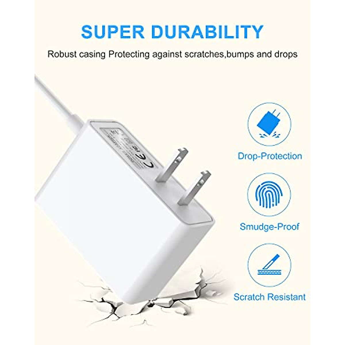 Power Cord for Graco Baby Simple Sway Swing, Replacement Graco Glider LX, Elite, Premier, Petite LX, DuoGlider, Sweetpeace, Duesoothe, Duetconnect LX Baby Swing Charger Cable