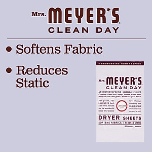 Mrs. Meyer's Clean Day Dryer Sheets, Lavender, 80 ct