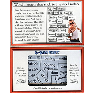 Magnetic Poetry - D-Bag Poet Kit - Words for Refrigerator - Write Poems and Letters on the Fridge