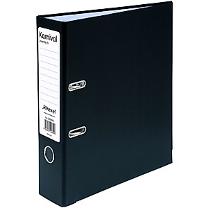 Rexel A4 Lever Arch File, Black, 75 mm Spine Width, Karnival, Pack of 10, 3200005