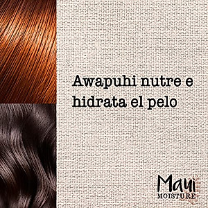 Maui Moisture Shine + Awapuhi Moisturizing Vegan Shampoo with Coconut Oils for Shiny Hair, Silicone-Free & Sulfate-Free Surfactant Aloe Shampoo to Detangle & Hydrate Dull Hair, 13 fl. Oz