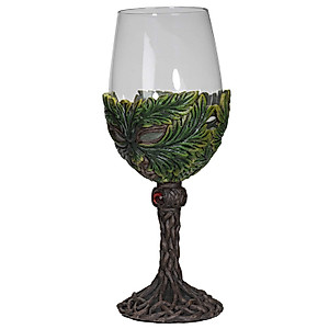 SUMMIT COLLECTION Mythical Forest Spirit Greenman Deity 16 fl oz Wine Glass Stemware Goblet Chalice Kitchen Home Decor