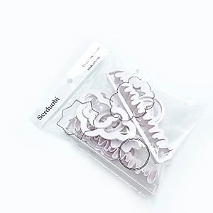 Serduobi 10 Pcs Cloud Cookie Cutters Cloud Cutters Set Sun Baking Molding Grass Cake Decorating Mini Sun Cutters for DIY Cake Fondant Decorating