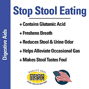 Vet Classics Stop Stool Eating Pet Health Supplement for Dogs – Dog Breath Freshener – Stops Dogs from Eating Stool – Enzymes, Probiotics – 180 Soft Chews
