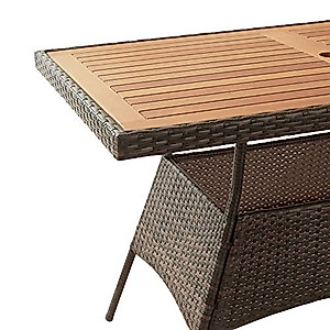 Teamson Home Patio Sets Rattan, Wood/Brown