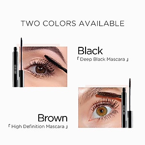Lord & Berry Back in Black Liquid Lightweight Lash Mascara Black for Volume and Length, Long Lasting Moisture, Great For Short Lashes Eye Makeup, Cruelty Free, 0.6 oz, Deep Black