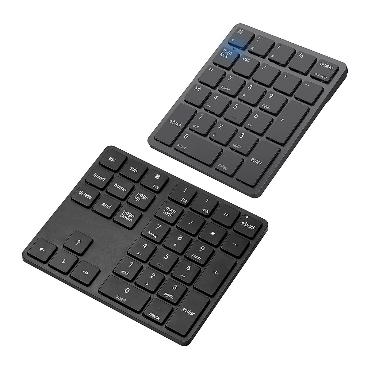 havit Wireless Number Pad for Laptop, Rechargeable 26 and 34-Key Numeric Keypad for Laptop Desktop, PC, Notebook