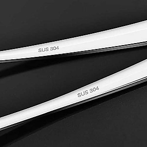 Cooking Spoons 304 Stainless Steel Public Spoon Long Handle Distributing Spoon Hotel Restaurant Public Spoon Distributing Spoon Canteen Distributing Spoon 1pcs Table Spoons (Size : Small)