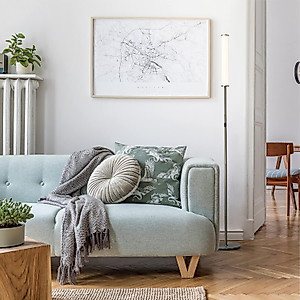 O’Bright Dimmable LED Torchiere Floor Lamp, 270° Tilt Head, 3000 Lumens, Adjustable Brightness, Standing Pole Lamp / Reading Light / Floor Lamps for Living Room, Bedrooms, Dorm and Office (Black)