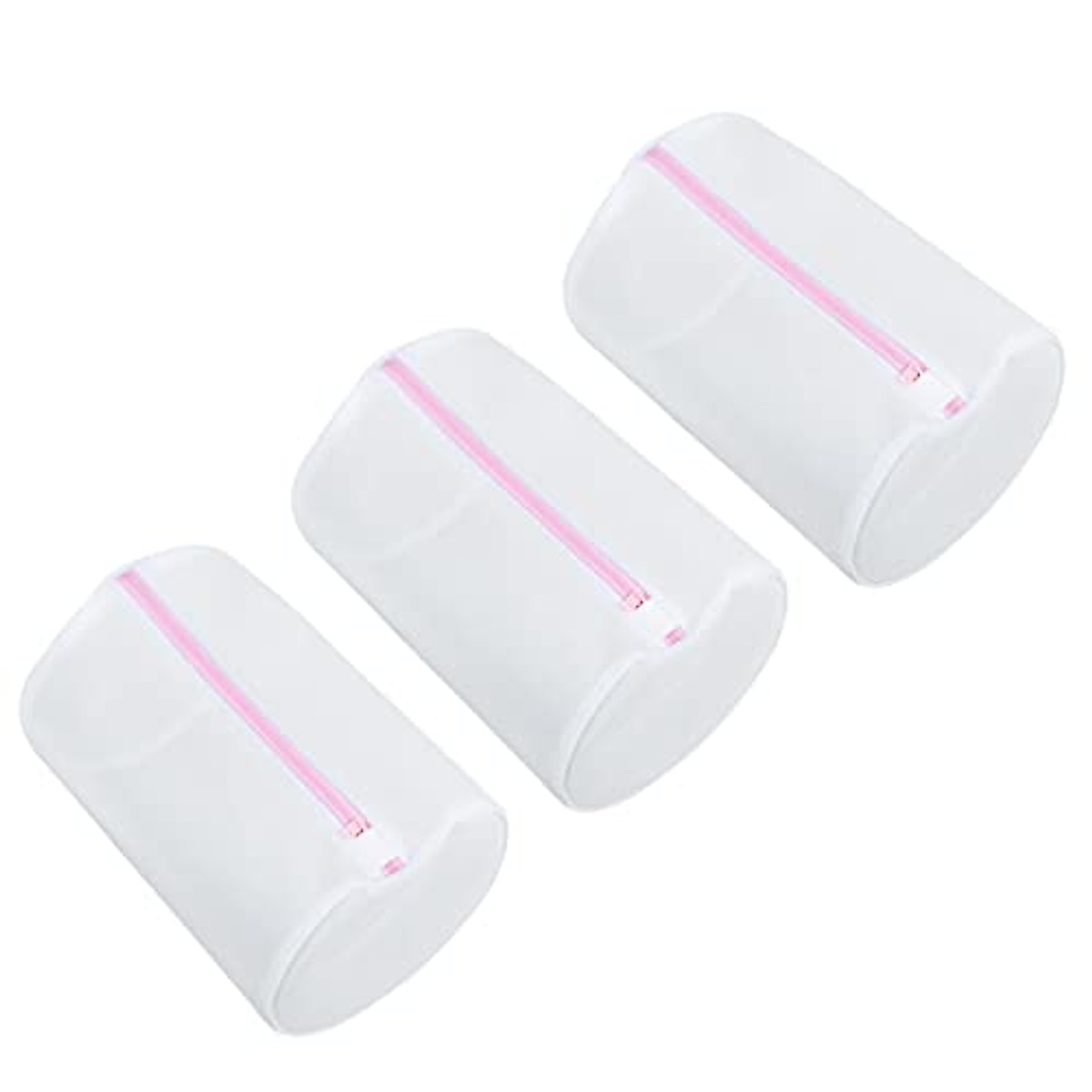 SOLUSTRE Garment Bags Mesh Washing Cylindrical Household Zipper and Bras Laundry Bags Socks Bra Bag Organizer Machine for Underwear Wash Delicates Travel Intimates Garment Bag