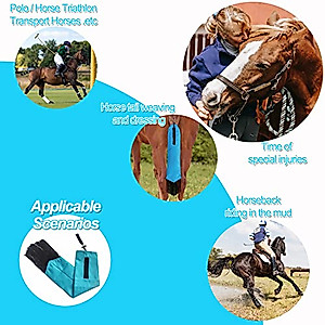 PLORBACH 2PC Horse Tail Bag with Fringe & Snap, Waterproof Braid, Easy to Wear and Wrap, Suitable for Western and Aztec