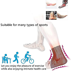 Soothe Socks for Neuropathy Pain, Outdoor Sports Ankle Compression Foot Cover, Soothe socks for Neuropathy, Soothe socks for Foot, Ankle Brace Compression Support (White, Small/Medium)