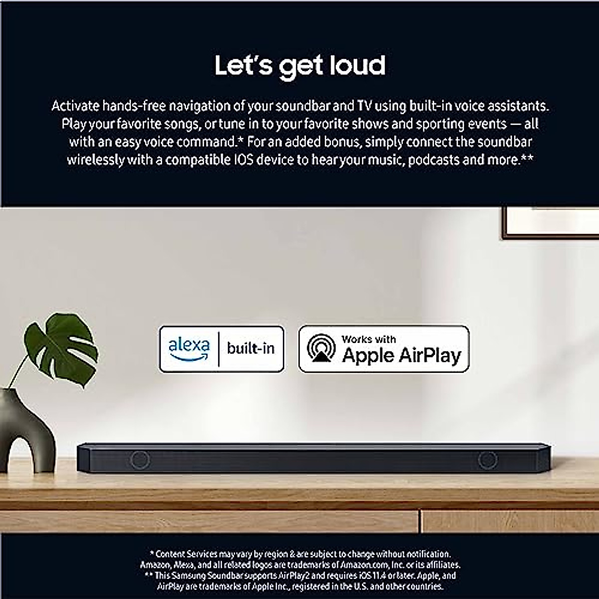 SAMSUNG HW-Q910C 9.1.2ch Soundbar w/ Wireless Dolby Audio, Rear Speaker Included, Q-Symphony, SpaceFit Sound Pro, Adaptive Sound, Game Mode Pro, Airplay 2 with Alexa Built-In