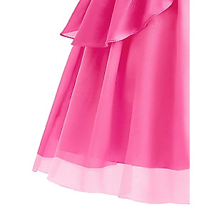 Minetom Princess Dresses for Girls Costume Light up Princess Dress up Clothes for Little Girls Birthday Cosplay Party Outfit 5-6 Years