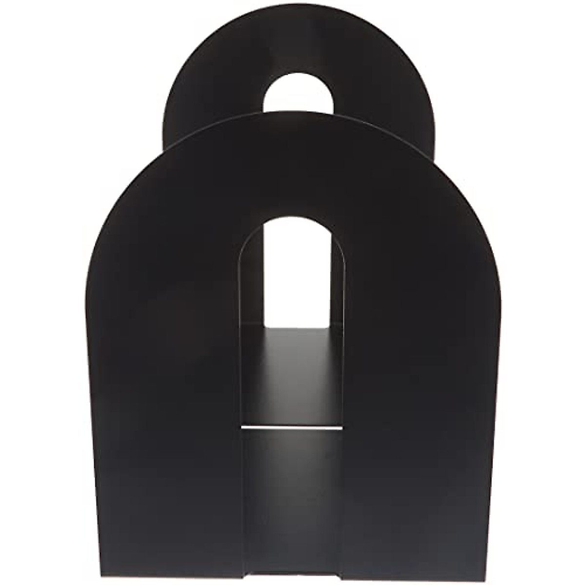 Officemate Heavy Duty 10" Bookends, Non-Skid Base, Black, Pair (93142)