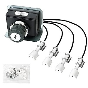 ATKKE 7629 Grill Igniter Kit Replacement for Weber Genesis E/S-330 Grill with Front Mounted Control Panel, (Model Years 2011-2016) Electrodes Ignitions Kit for Weber Parts 65946 62754, Easy to Install