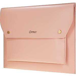 Devmlicor Leather Tablet Sleeve Case for 11 inch New iPad Pro / 10.9 inch New IPad Air 4/10.2/10.5/9.7 in New IPad, Samsung Galaxy Tab 10.1 Protective Bag, Fit Apple Smart Keyboard,Pink, 9-11 Inch