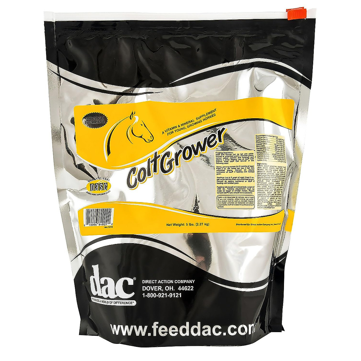DAC Colt Grower 5 lb Young Growing Developing Maturing Nutrition Vitamin Mineral Supplement