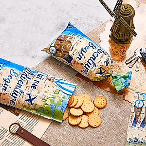 100 Pcs Adventure Awaits Party Decorations Travel Party Cellophane Bag Cello Goodie Candy Favor Bags with 100 Pcs Twist Ties, Retirement Awaits Party Supplies Decorations Gift Wrapping