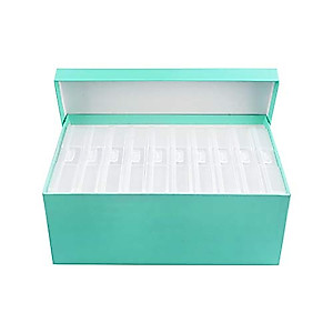 novelinks Photo Case 4" x 6" Photo Storage Box - 10 Inner Picture Storage Container Photo Organizer Case Picture Box Storage Photo Craft Keeper (Green)