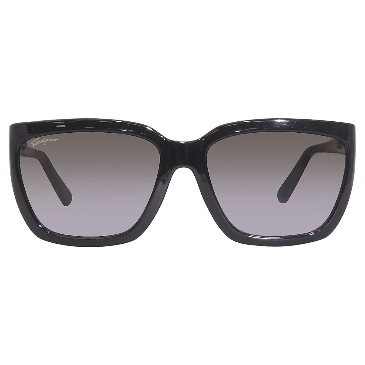 SALVATORE FERRAGAMO-SF1018S 001 Rectangle Sunglasses Black Gray