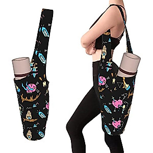 PandaWang Yoga Mats Bag with Pockets for Thick Mats Yoga Mat Bag Men Large Size Yoga Accessories Yoga Mat Bag for Women