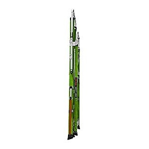 Little Giant Ladders Little Giant Ladder Systems Safety Cage 2.0, M4, 4ft Enclosed Platform, Ladder with Adjustable Outriggers, Fiberglass, Type 1AA, 375 lbs Weight Rating, (19704-146), Hi-viz Green