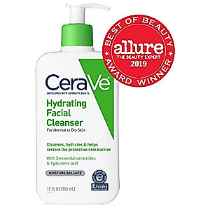 CeraVe Hydrating Facial Cleanser for Daily Face Washing