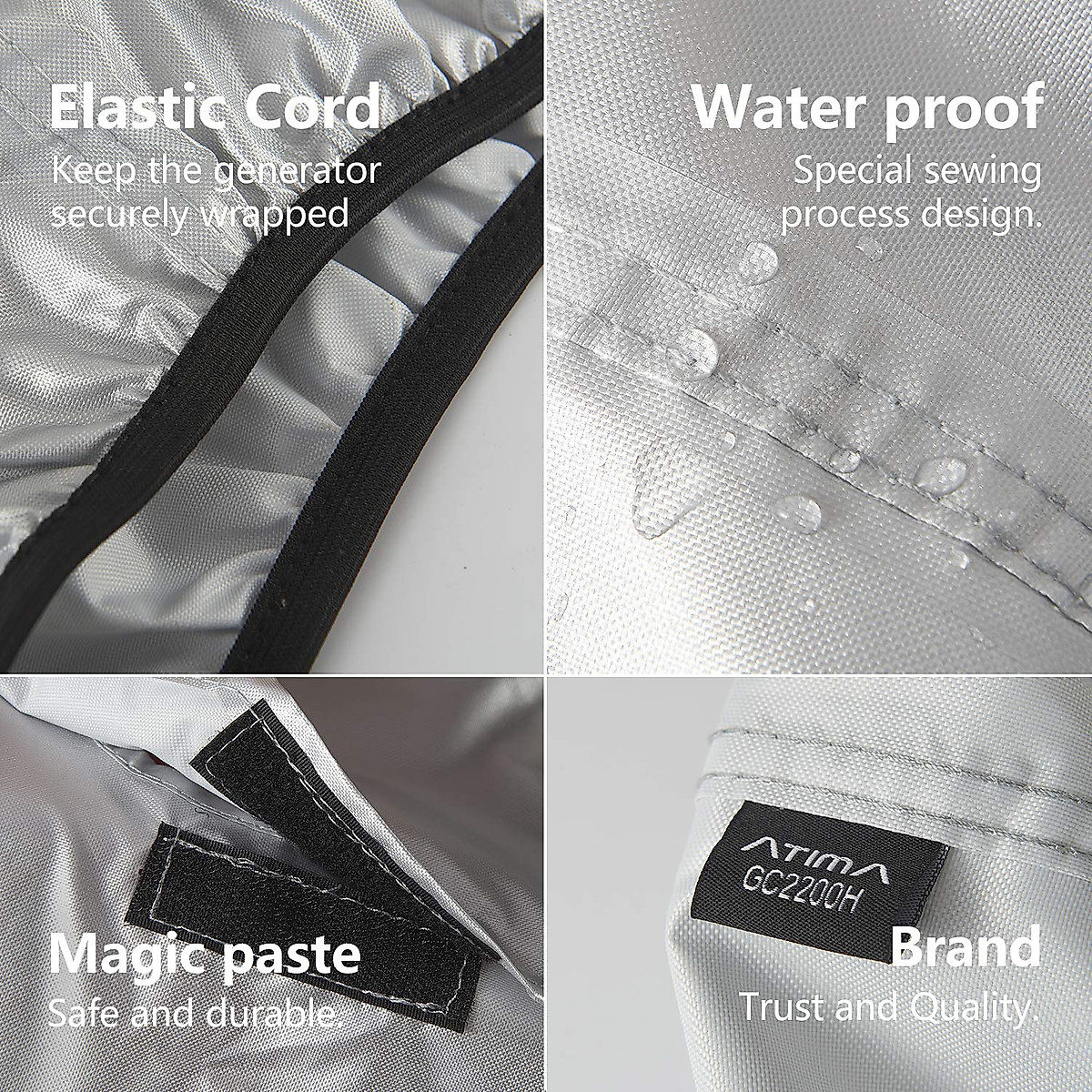 ATIMA Generator Storage Cover Fit for Westinghouse WH2200iXLT iGen 2200 Generac 7117 GP2200I Rainier R2200i Power Equipment Waterproof Cover