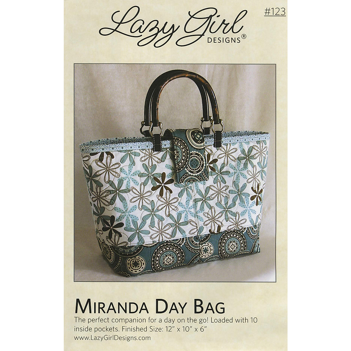 Miranda Day Bag Sewing Pattern by Lazy Girl Designs