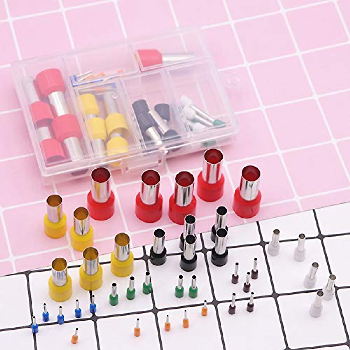 Polymer Clay Cutters,40Pcs Stainless Steel+Plastic Indentation Round Circle Shape Cutters Mold Ceramics Dotting Baking Ring Mold Cutter Punch Tools for Clay Pottery Craft Handmade with Storage Case(B)