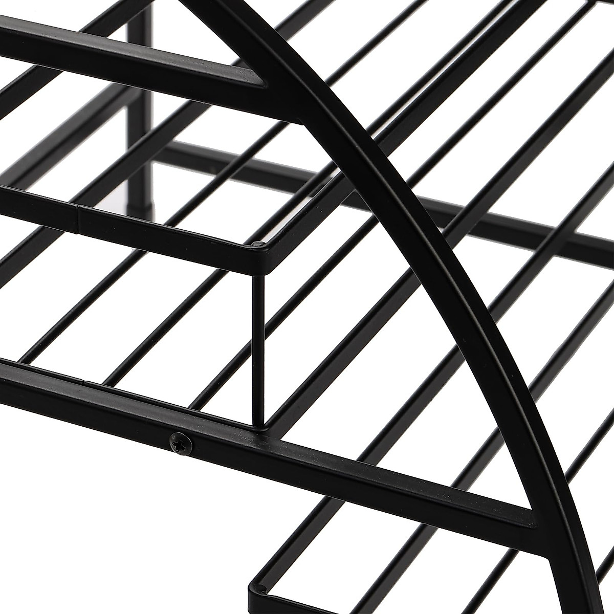 SOUJOY Coffee Syrup Rack Organizer, 9-12 Bottles Wine Holder Stand, 3-Tier Metal Wire Countertop Storage Rack, Freestanding Shelves for Coffee Bar Station, Kitchen, Syrup Wine Dressing Cocktail