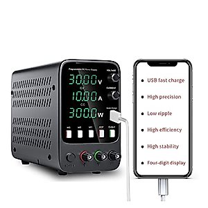 DC Power Supply Variable Laboratory Power Supply Adjustable DC Power Supply With Memory Function Programmable Switching Power Supply DC Power Supply Current Stabilizer for Spectrophotometer and lab Eq