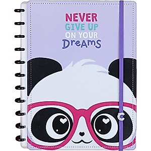 NOVITATE IND E COM DE ART E PAPE E MAT DE ESCR Smart Notebook, Large, Pandalu By Luluca, 215x280mm, 80 Sheets, Model: CIGD4129, Color: Multicolor
