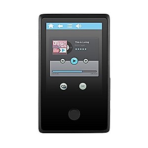 Ematic 8GB MP3 Video Player with FM Tuner, Voice Recorder, Bluetooth, 2.4-inch Touch Screen and SD Slot, Black