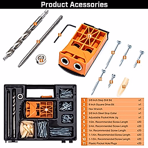 KSEIBI Pocket Hole Jig Accessories (Double)
