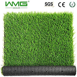 WMG GRASS Premium Artificial Grass, Drainage Mat, 6.5' x 10' Artificial Turf for Dogs, Cats, Pets, Turf Realistic Indoor/Outdoor for Garden, Patio (65 sq ft)