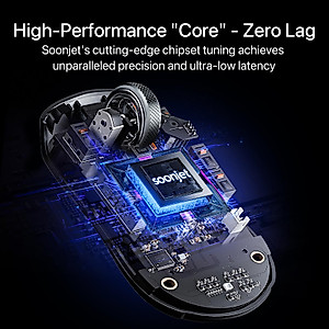 Soonjet Compatible with MacBook Air 13 inch Case & Black Wireless Mouse