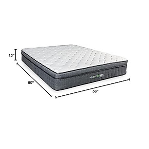 GhostBed Flex 13 Inch Cool Gel Memory Foam & Innerspring Hybrid Mattress, Medium Feel, Made in The USA, Twin XL