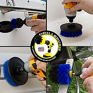 Boat Accessories - Cleaning Supplies - Drill Brush - Boat - Kayak - Canoe - Hull Cleaner - Barnacles - Carpet Cleaner - Deck Brush - Fiberglass - Aluminum - Spin Brush - Vinyl - Upholstery