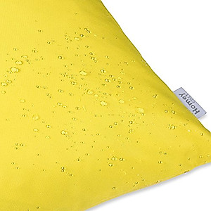 Homey COZY 7H5240-June Accent Pillow, 2 Pack, Yellow 2 Count