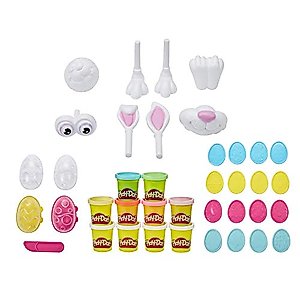 Play-Doh Easter Basket Toys 25-Piece Bundle; Make Your Own Easter Bunny Kit with Easter Eggs, Stampers, 10 Play-Doh 2-Ounce Cans (Amazon Exclusive)