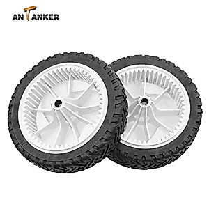 Antanker 105-1815 Front Drive Wheels Replacement for Toro 22'' Recyclers Mower 20001-20111 Stens 205-272 Wheel Gear Assembly Wheels Self-Propelled Walk-Behind Push Lawn Mower, 2 Pack, 8 Inch